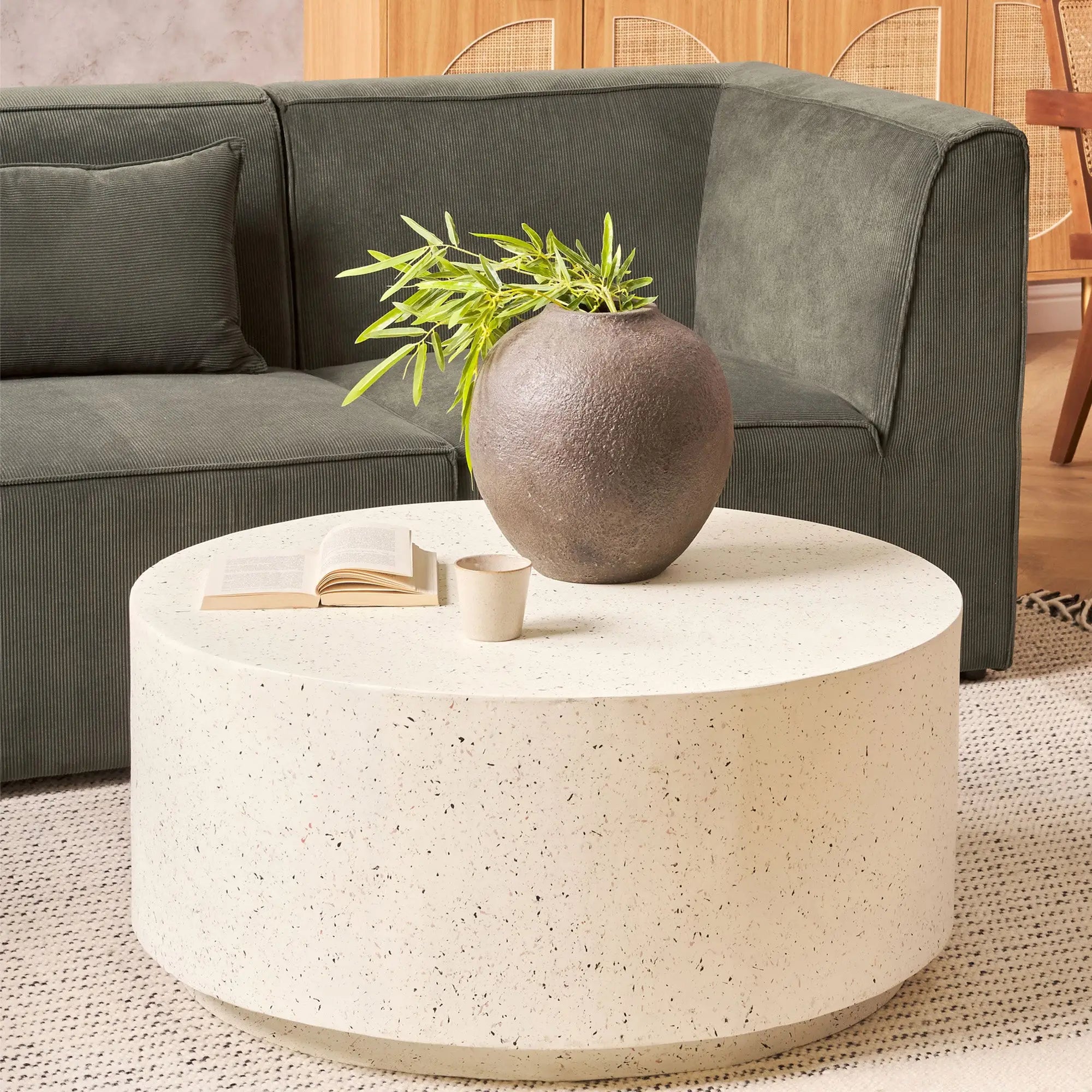 Pedro Terrazzo Look Round Coffee Table – Royalcraft